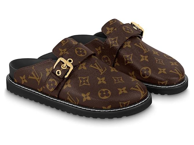 Louis Vuitton LV cosy flat comfort clogs Brown ref.783628 - Joli Closet
