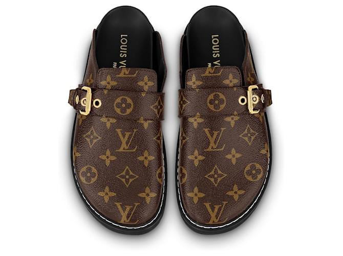 Louis Vuitton LV cosy flat comfort clogs Brown ref.783628 - Joli Closet