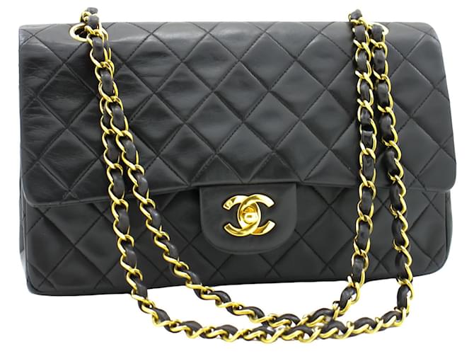 Timeless Chanel Double flap Black Leather ref.786068 - Joli Closet