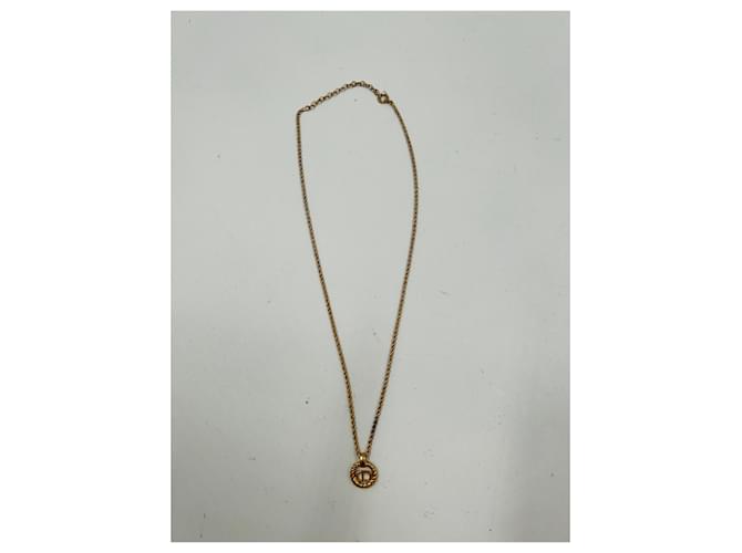 Collier CD Dior doré Métal ref.798004 - Joli Closet