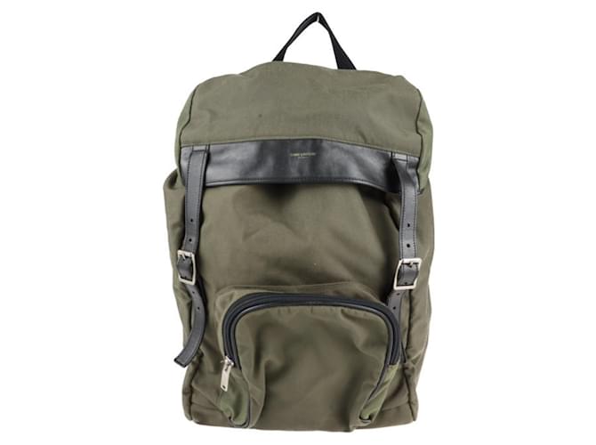 Saint Laurent Hunting lock sack Khaki Cloth ref.823230 - Joli Closet