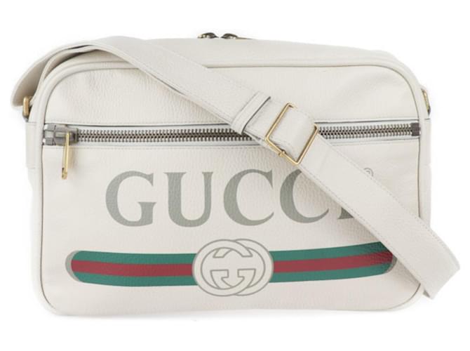 gucci White Leather ref.824964 - Joli Closet