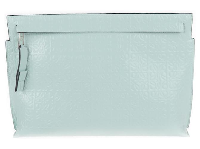 Loewe T Pouch Repeat Blue Leather ref.836699 - Joli Closet