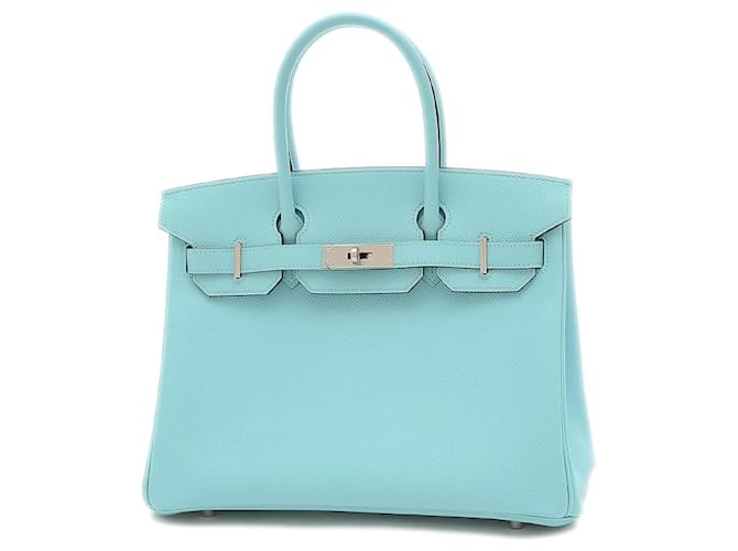 Hermès HERMES BIRKIN Light blue Leather ref.840540 - Joli Closet