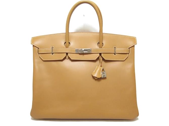 Hermès Box Calf Birkin 40 Beige Leather Pony-style calfskin ref.845098 ...