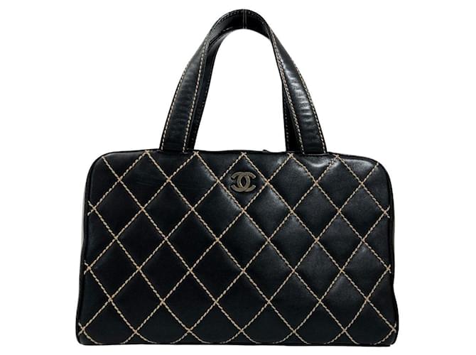 Chanel Bowling Black Leather ref.850922 - Joli Closet