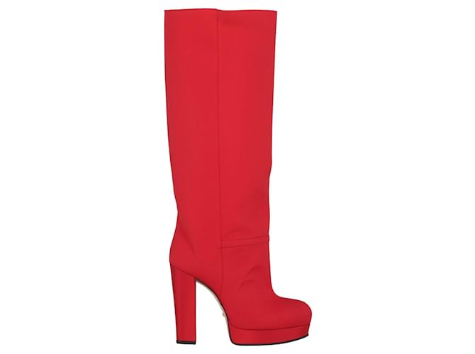 Gucci Chunky Platform Boots Red ref.851981 - Joli Closet