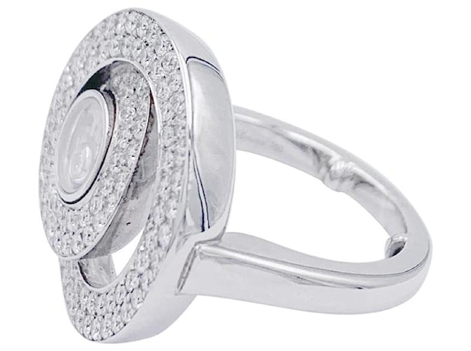 Chopard ring ,"Happy Diamonds", white gold and diamonds. ref.861092 ...