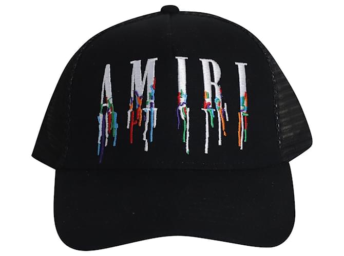 Amiri Paint Drip Core Logo Trucker Cap in Black Cotton ref.882499 ...