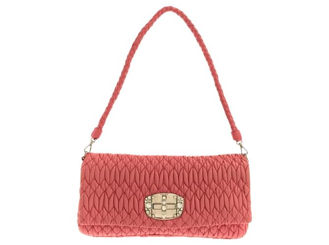 Miu Miu Crystal Pink Leather ref.885885 - Joli Closet