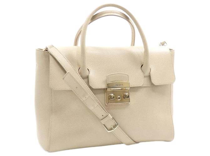 Furla Beige Leather ref.905929 - Joli Closet