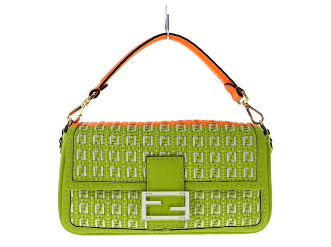 Fendi baguette Orange Leather ref.911602 - Joli Closet