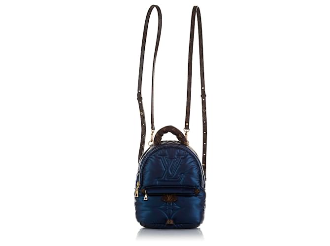 Louis Vuitton Blue Mini Palm Springs Puffer Backpack Navy blue Nylon ...