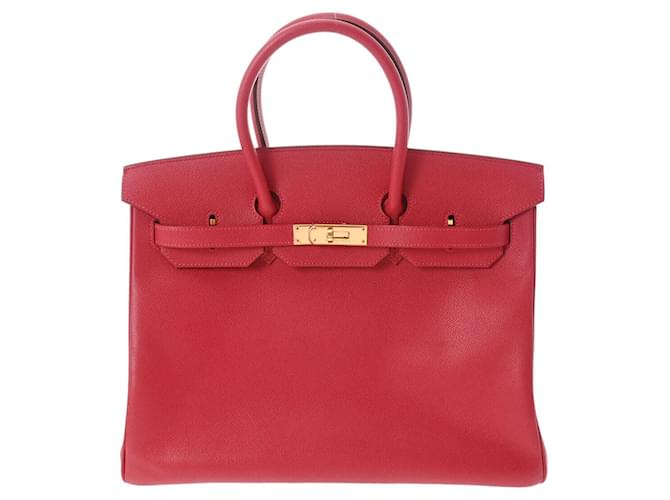 Hermès HERMES BIRKIN 35 Red Leather ref.944075 - Joli Closet