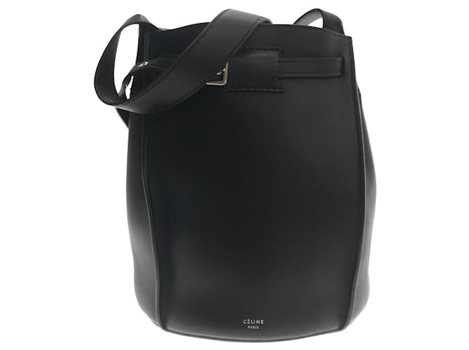 Céline Bucket 16 Black Leather ref.963599 - Joli Closet