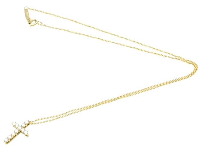 Tiffany & Co Croix Or jaune Doré ref.992620 - Joli Closet