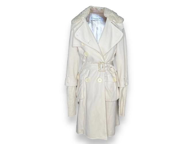 Christian Dior DIOR Coats M White Wool ref.1034965 - Joli Closet