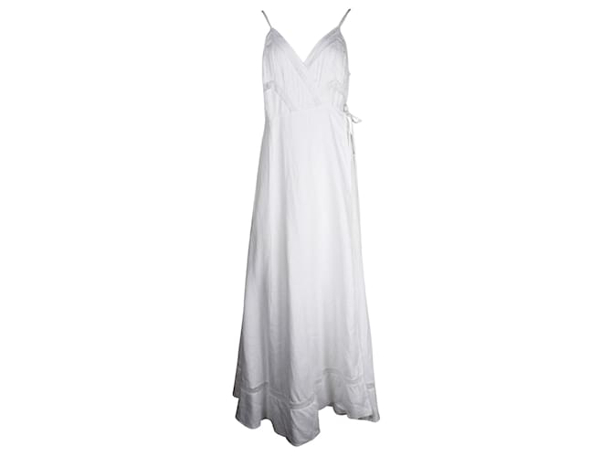 Reformation White Linen Wrap Around Summer Dress ref.1060733 - Joli Closet