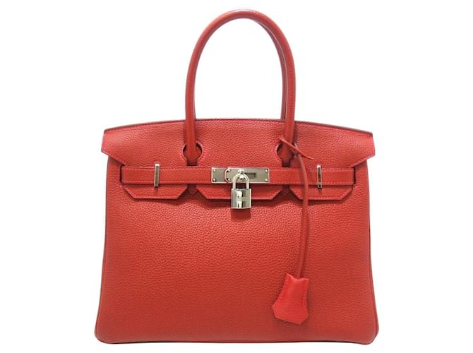 Hermès HERMES BIRKIN 30 Red Leather ref.1062400 - Joli Closet