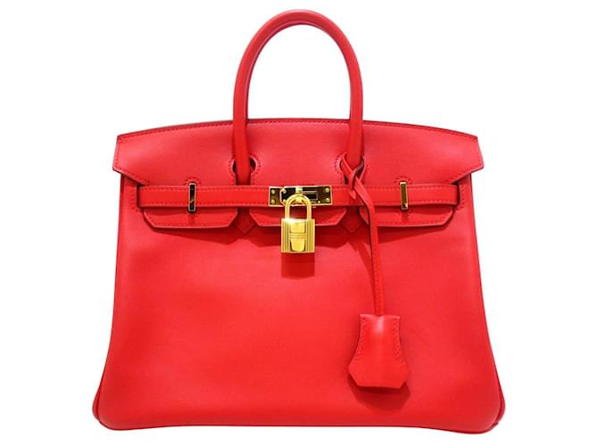 Hermès HERMES BIRKIN 25 Red Leather ref.1062411 - Joli Closet