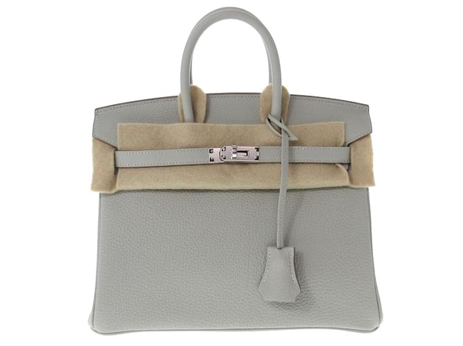 Hermès HERMES BIRKIN 25 Grey Leather ref.1063791 - Joli Closet