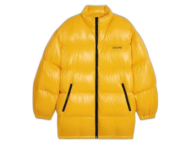 Céline Celine Short Down Jacket Yellow Polyamide ref.1073351 - Joli Closet