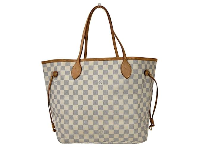 Louis Vuitton Neverfull MM White Cloth ref.1108312 - Joli Closet