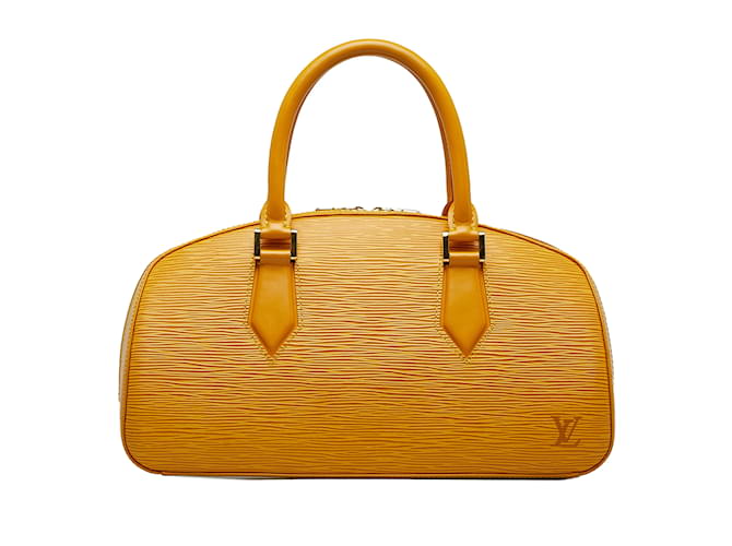 Yellow Louis Vuitton Epi Jasmine Handbag Leather ref.1149406 - Joli Closet
