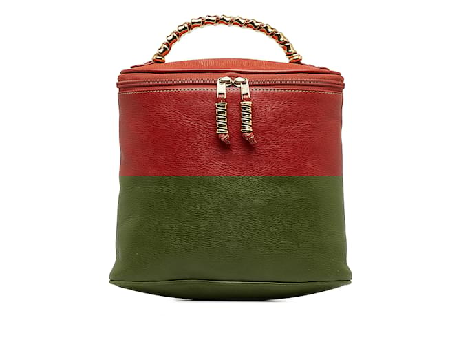 Red Loewe Velasquez Twist Vanity Bag Leather ref.1150611 - Joli Closet