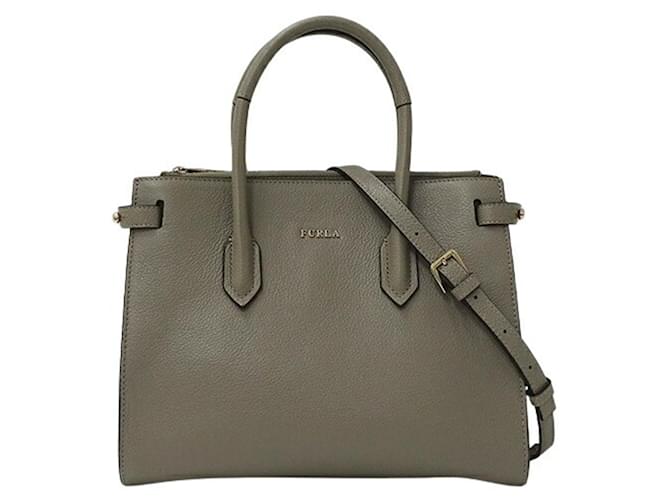 Furla Grey Leather ref.1207958 - Joli Closet