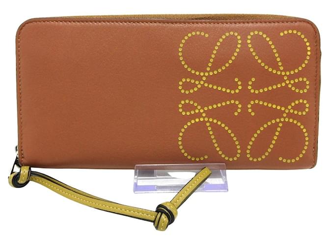 Loewe Zip Around Wallet Brown Leather ref.1214439 - Joli Closet
