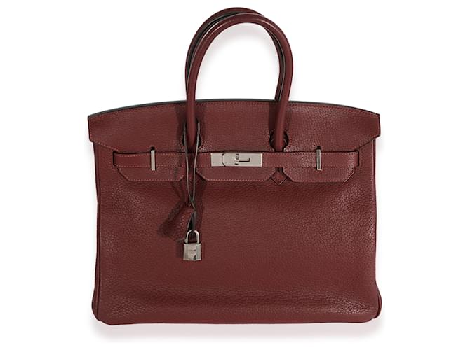 Hermès Rouge H Togo Birkin 35 PHW Red Leather ref.1221034 - Joli Closet