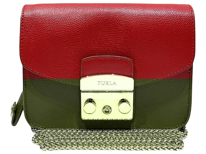 FURLA METROPOLIS Red Leather ref.1221980 - Joli Closet