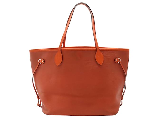 Louis Vuitton Neverfull MM Orange Leather ref.1233837 - Joli Closet