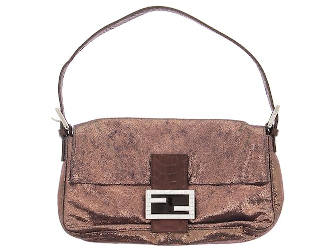 FENDI Handbags T. Exotic leathers Brown ref.1301905 - Joli Closet
