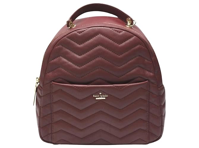 Kate Spade Dark red Leather ref.1308197 - Joli Closet