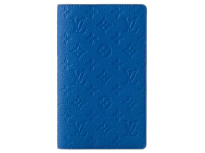 Louis Vuitton LV Notebook Cover Emily MM Blue Leather ref.1309438 ...