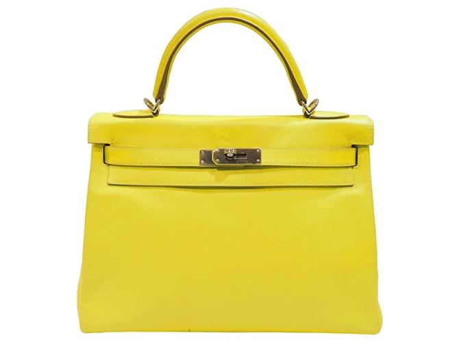 Hermès hermes kelly 32 Yellow Leather ref.1340915 - Joli Closet