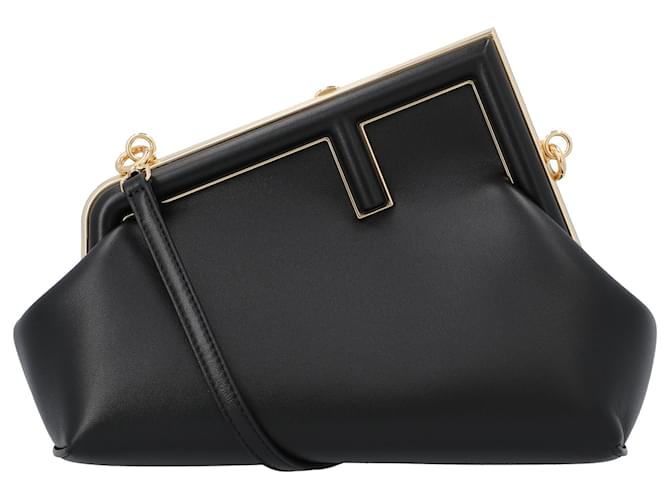 Fendi First Small Black Leather ref.1457976 - Joli Closet