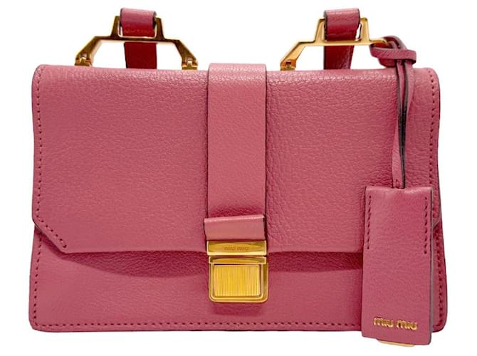 Miu Miu Pink Leather Shoulder Bag ref.1459347 - Joli Closet
