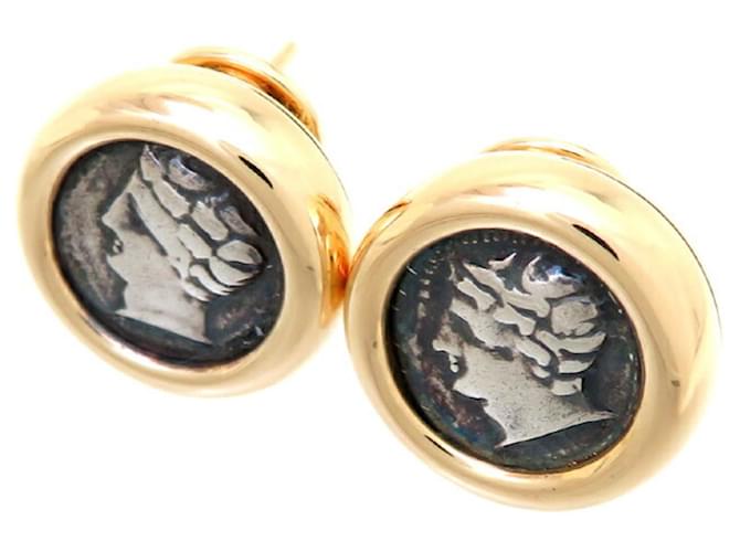 Bulgari Bvlgari Monete Yellow Gold Stud Earrings ref.1494924 - Joli Closet