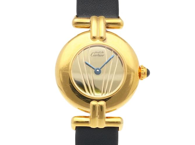Cartier Must Colize Mirror Dial Watch Black Golden ref.1508453 - Joli ...