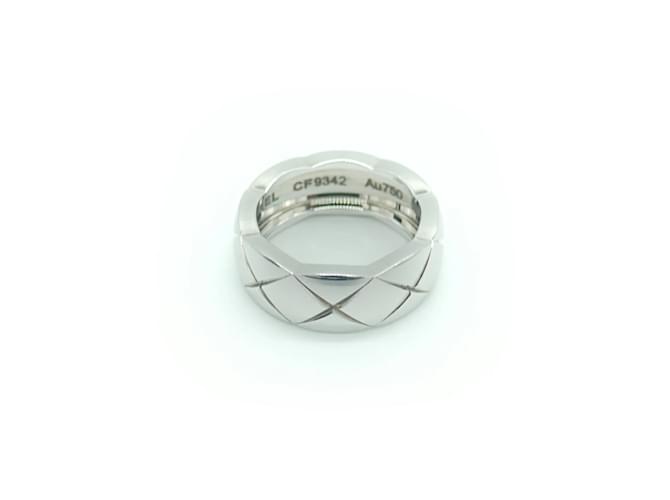 Chanel Coco Crush Medium Band Ring White gold ref.1509005 - Joli Closet