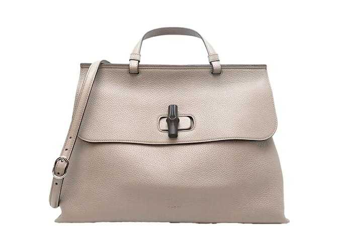 Gucci Bamboo Daily Women's Handbag Brown Leather ref.1513988 - Joli Closet