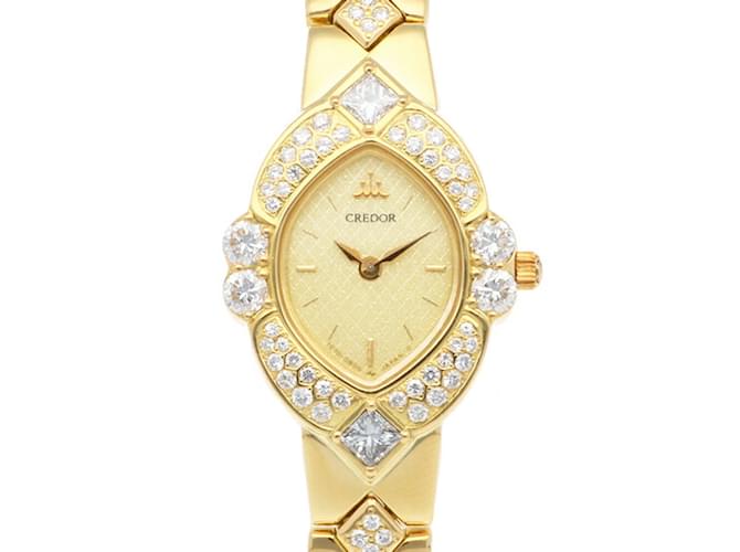 Seiko Credor 18K Gold Quartz Ladies Wristwatch ref.1514095 - Joli Closet