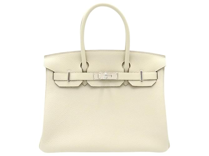 Hermès Birkin 30 Cream Leather ref.1529716 - Joli Closet