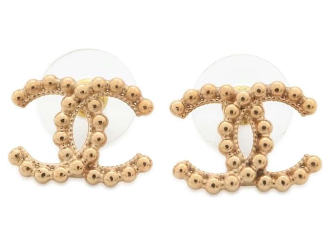 Chanel Coco Mark Stud Earrings Golden Metal ref.1546484 - Joli Closet