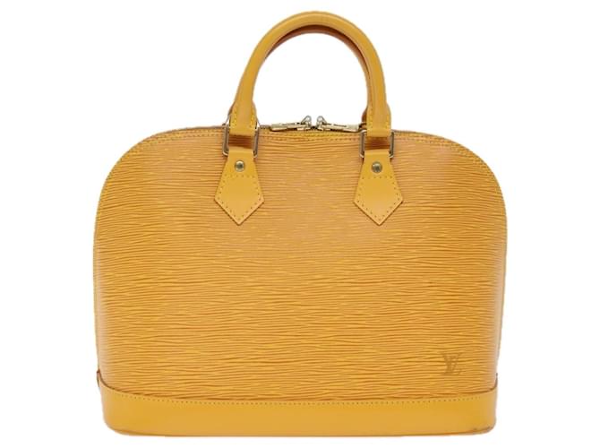 Louis Vuitton Alma Handbag Yellow Leather ref.1585676 - Joli Closet
