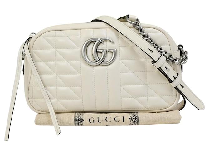 Gucci Marmont White Leather ref.1590010 - Joli Closet