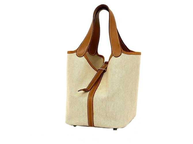 Hermès Picotin Beige Cloth ref.1610607 - Joli Closet